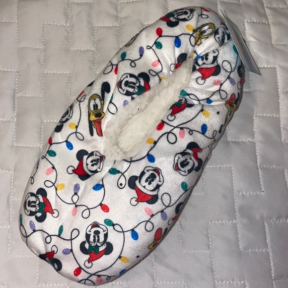 Disney | Shoes | 33 Disney Mickey Minnie Pluto Snuggle Toes Slippers ...